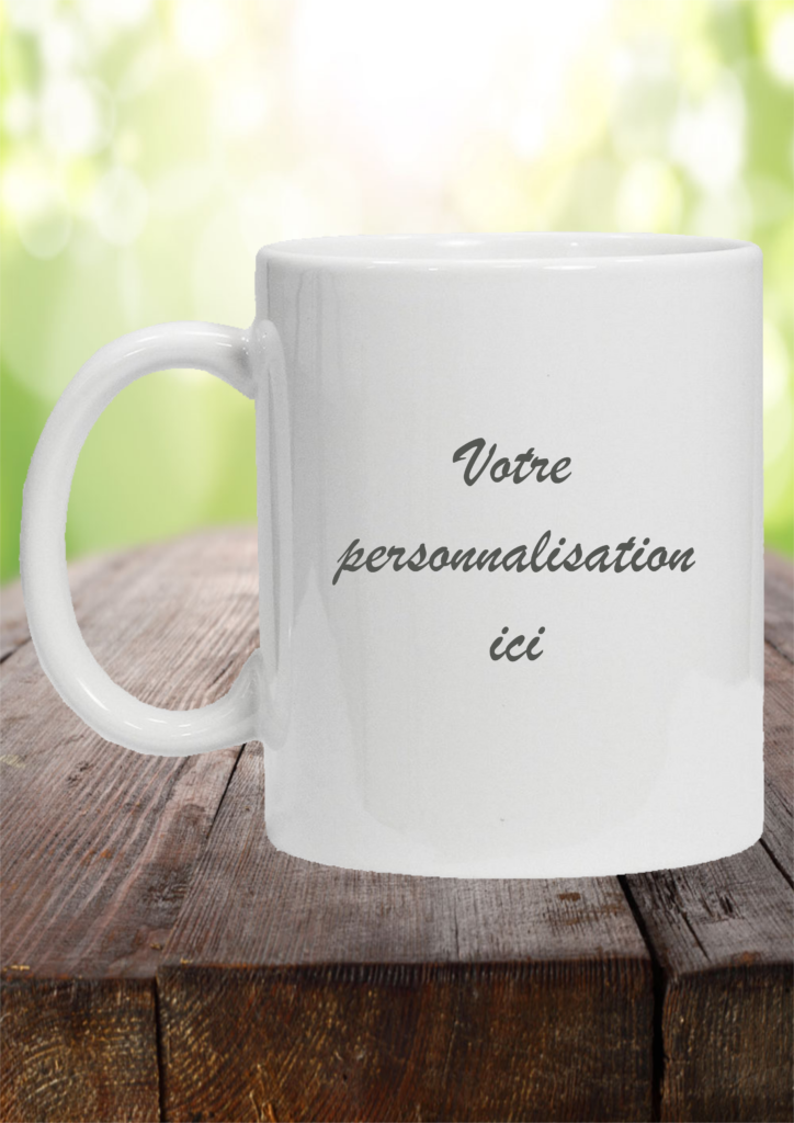 Mug blanc à personnaliser imprimable des 2 côtés - Studio Nogret